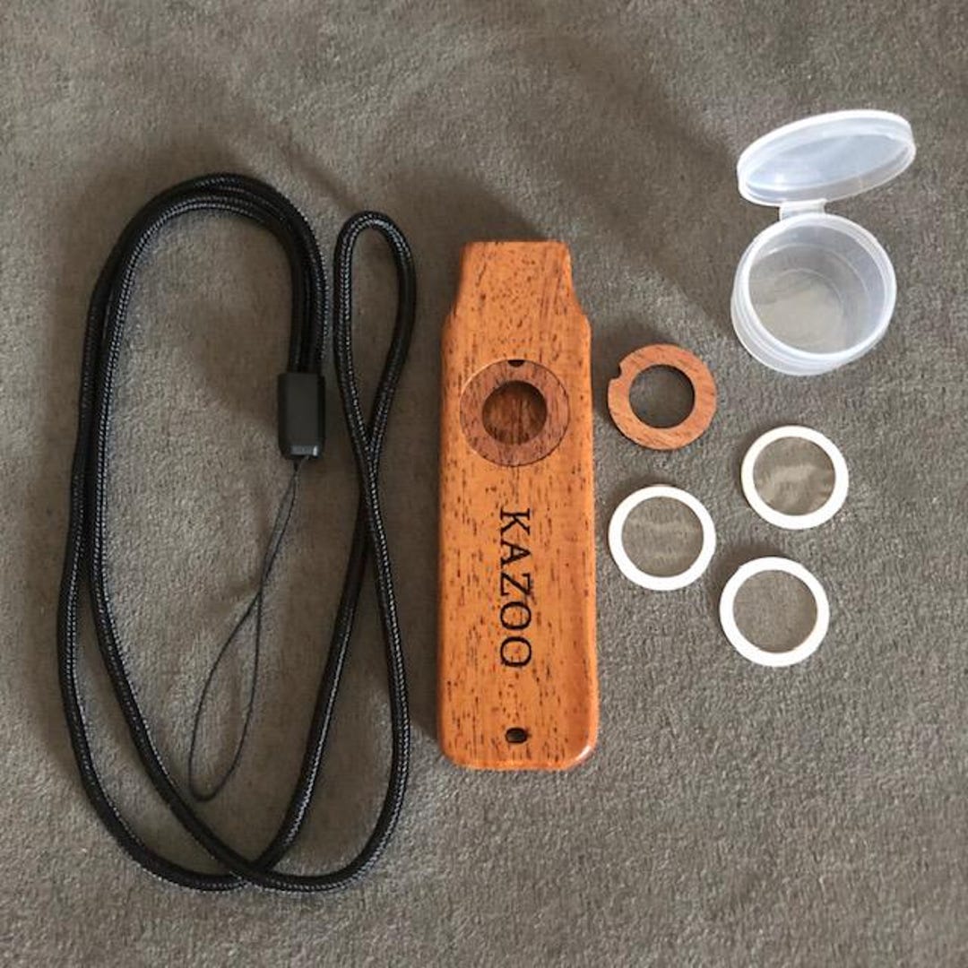 Kazoo Natural Solid Wood Woodwind Comical Whistle Flute 10cm Musical ...