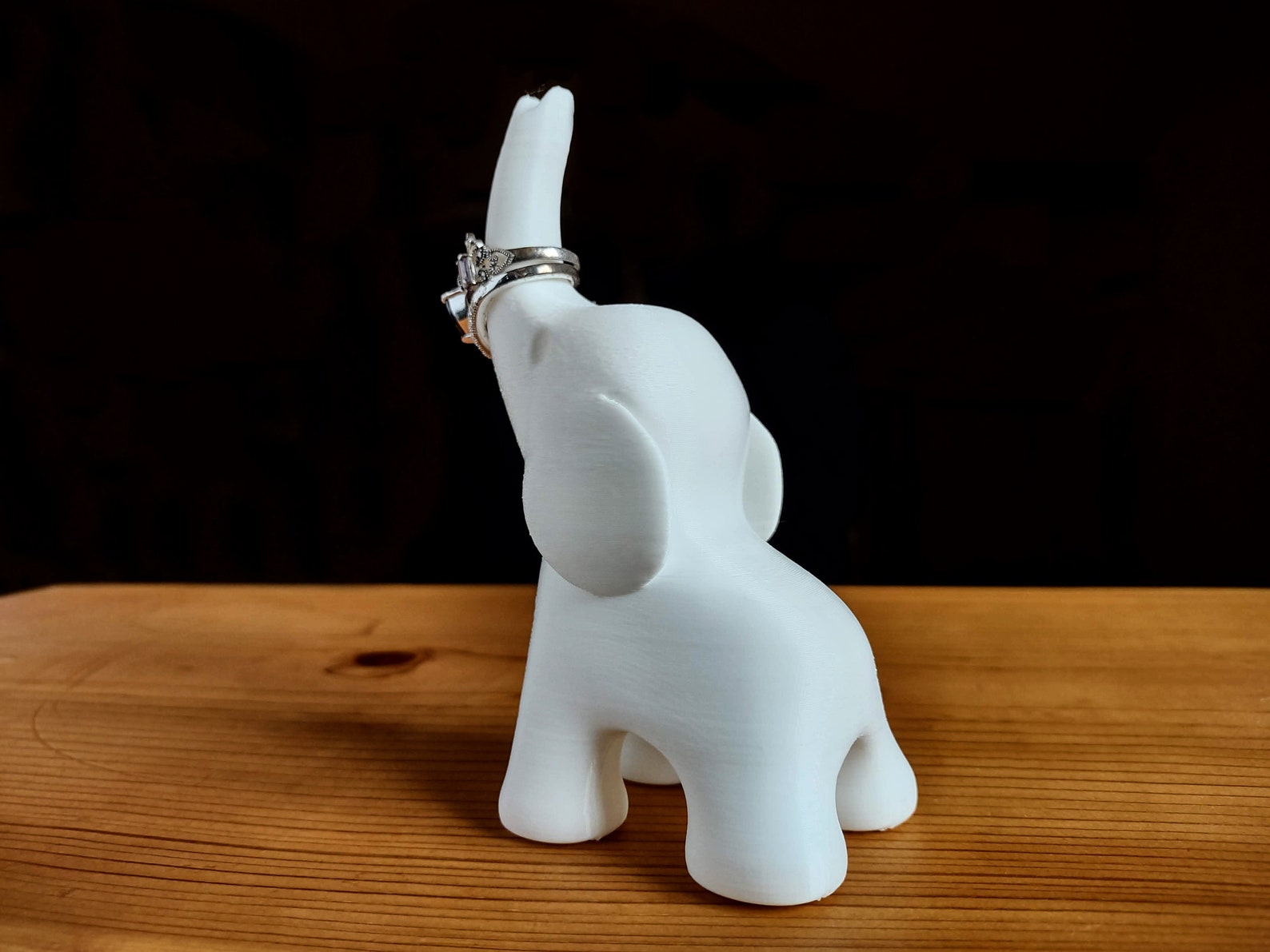 Elephant Ring Holder Unique Ring Stand for Ring Display 3D - Etsy
