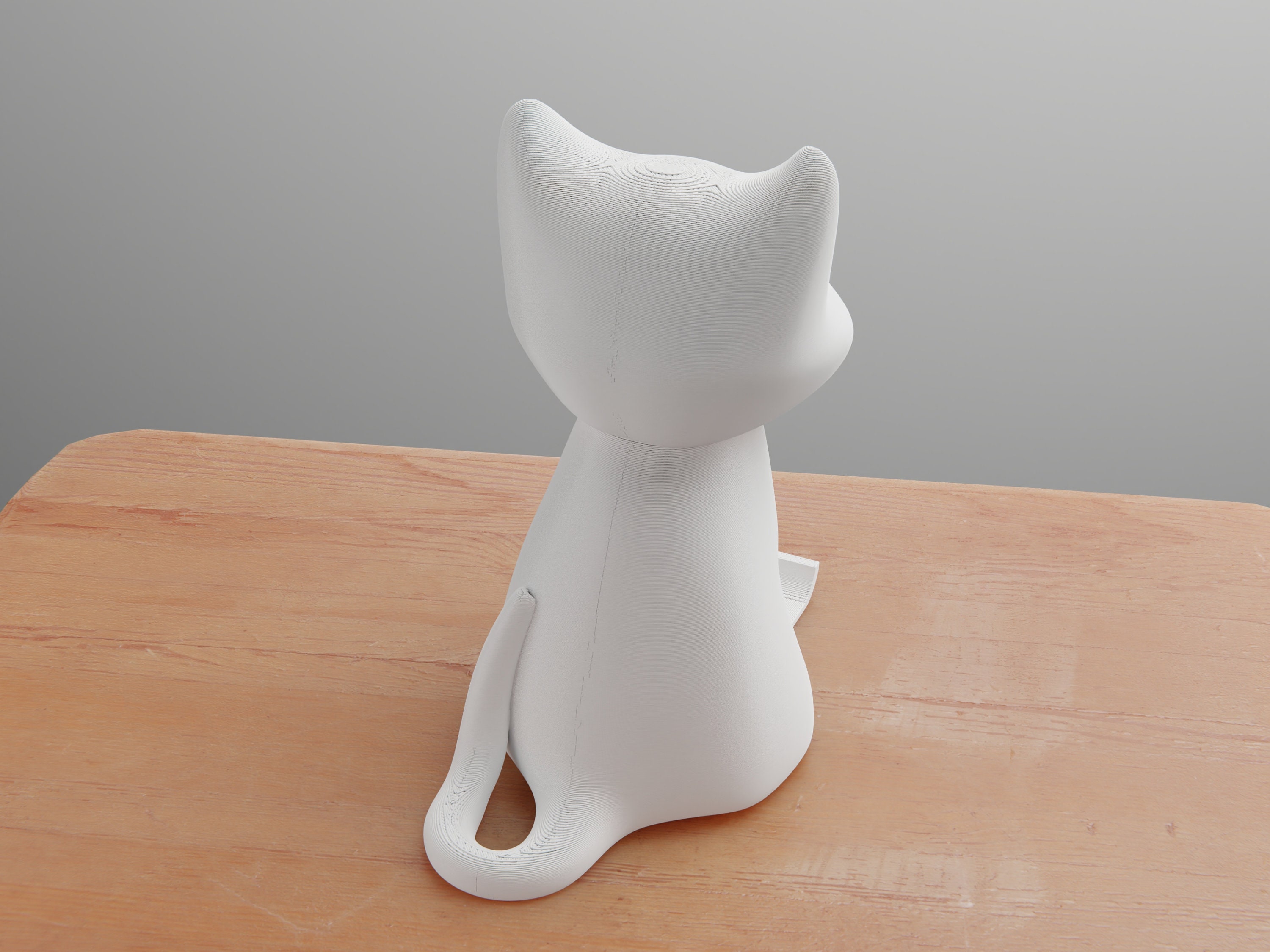 Cute Cat Cell Phone Holder Stand and Cat Figurine 3D Printed - Etsy