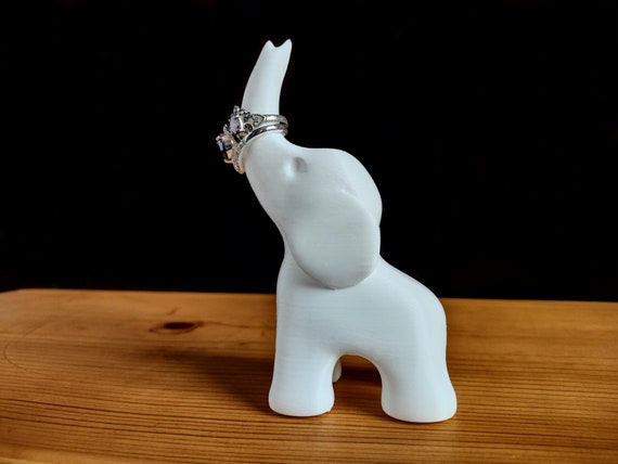 Elephant Ring Holder Unique Ring Stand for Ring Display 3D | Etsy