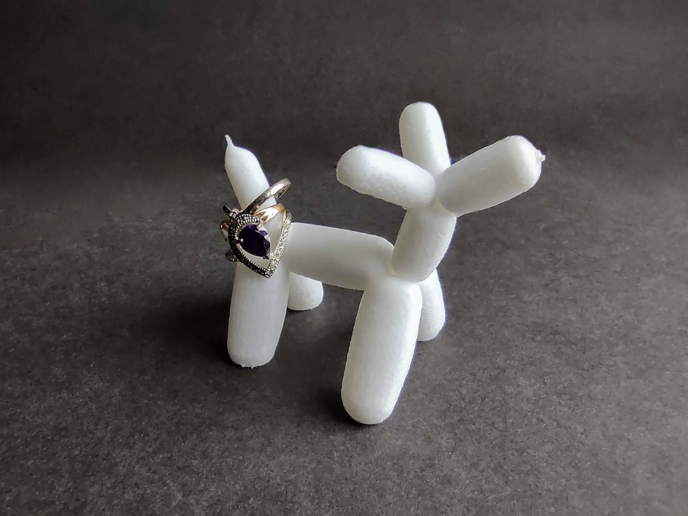Balloon Animal Dog Ring Holder Unique Ring Stand for Ring - Etsy