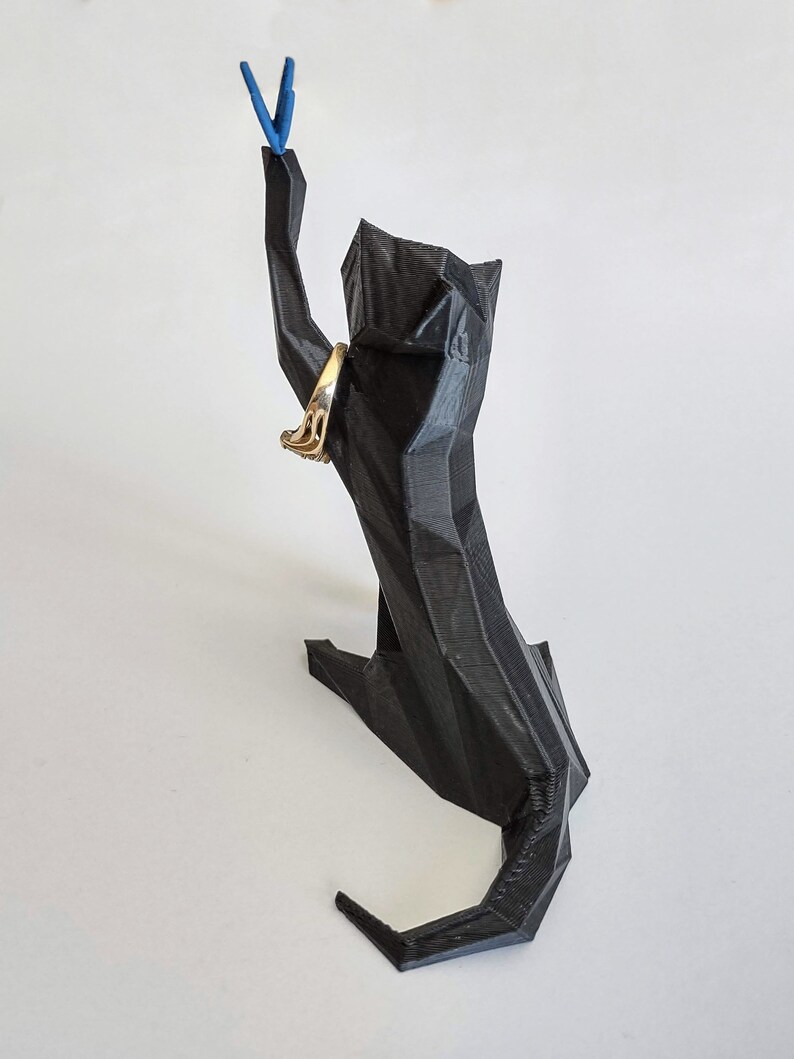 Cat Ring Holder Unique Cat Decor Ring Stand for Ring Display - Etsy