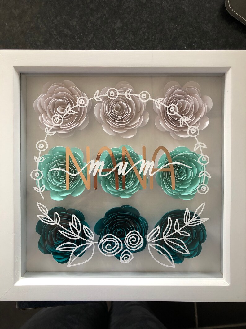 Personalised Shadow Box Frame - Vinyl - Etsy