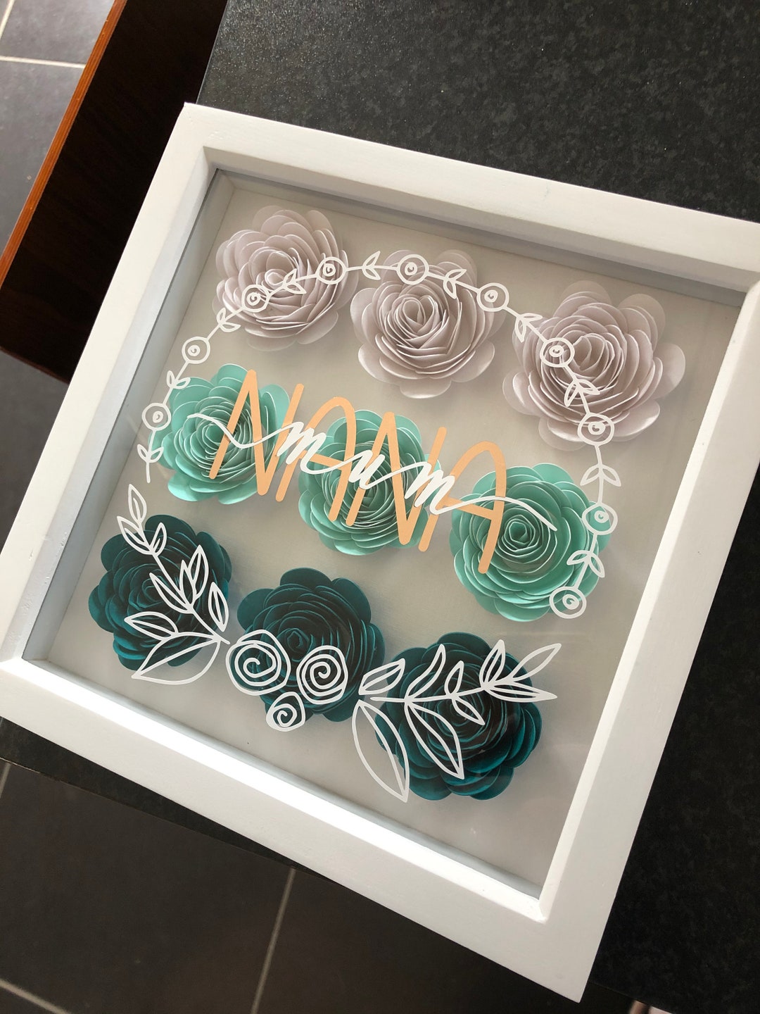 Personalised Shadow Box Frame - Vinyl - Etsy