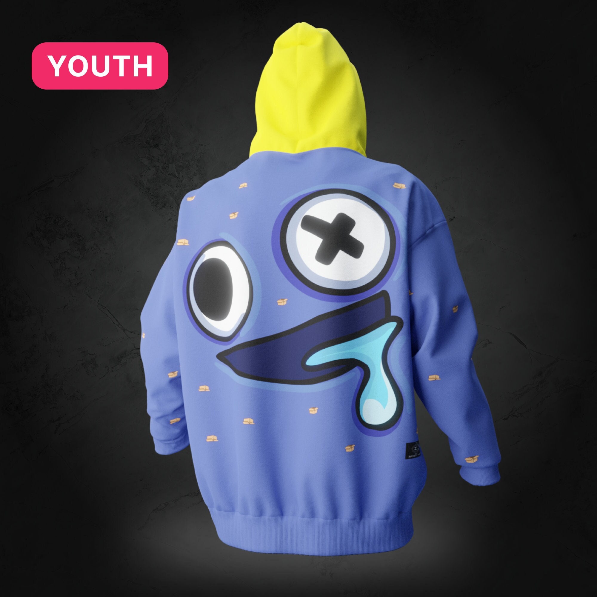 Rainbow Friends Blue With Box Pattern Inspired All Over Print Gamer ...