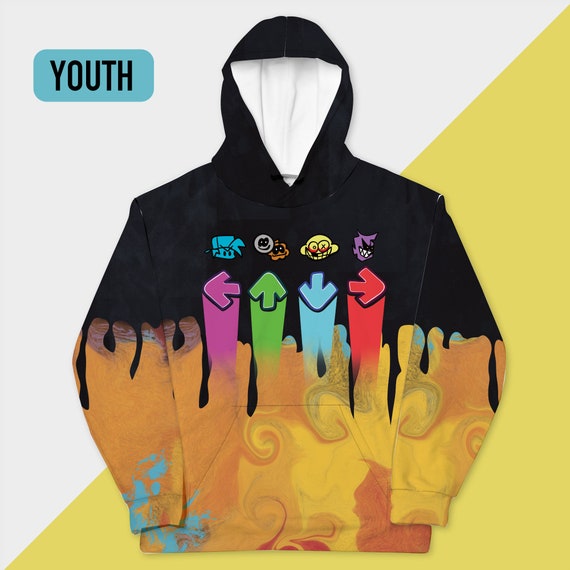 Friday Night Funkin FNF Inspired Tie-dye All Over Print Hoodie - Etsy