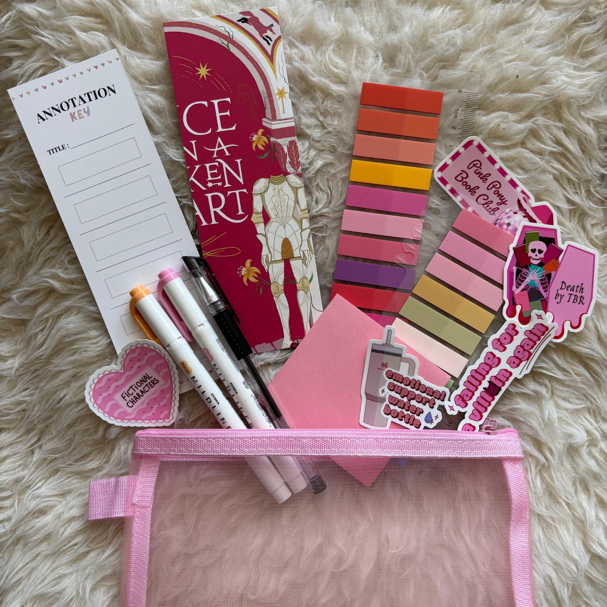 Color-themed Book Annotation Kit | Book Tabs | Book Box | Blind Date ...