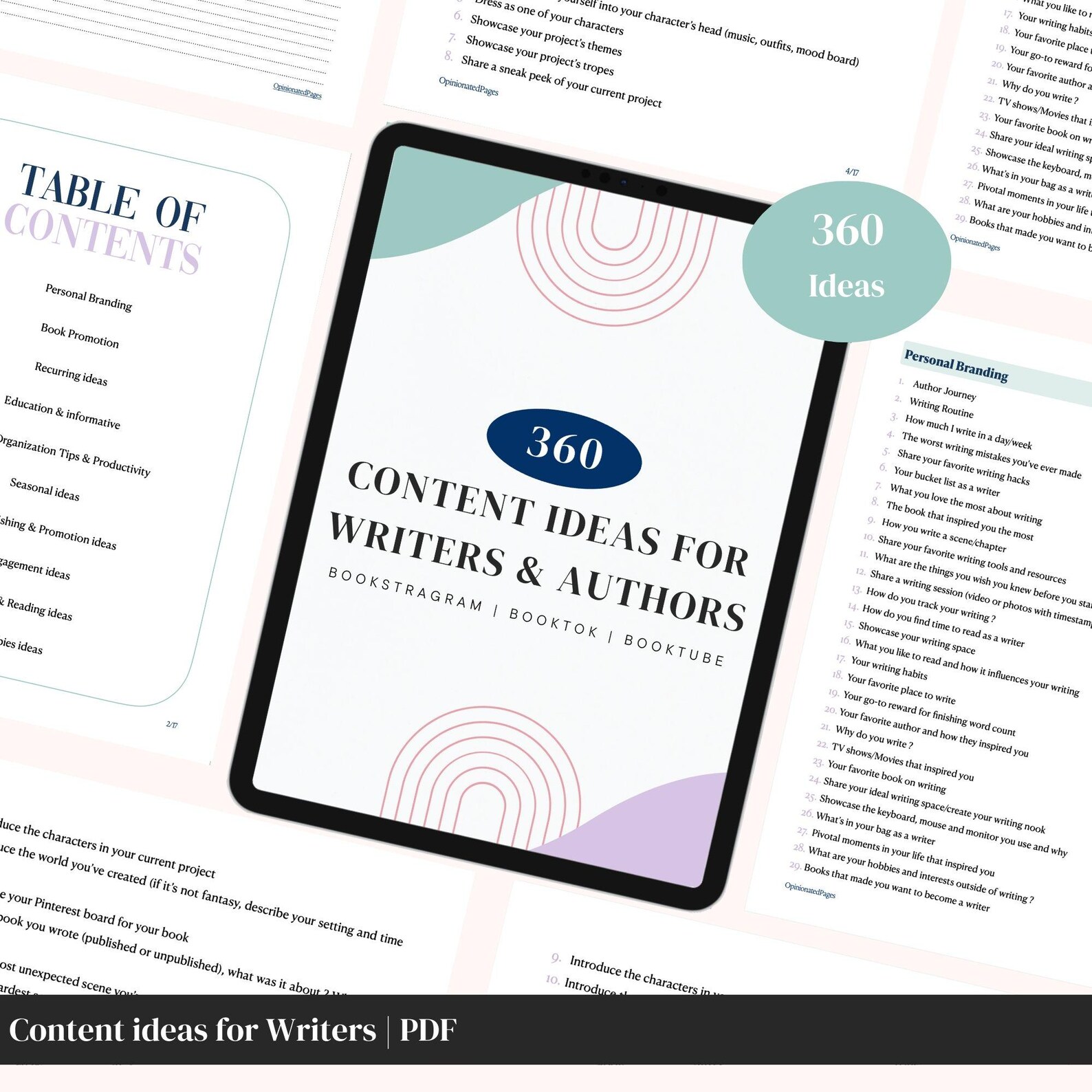 360 Social Media Content Ideas for Authors & Writers | Bookstagram ...