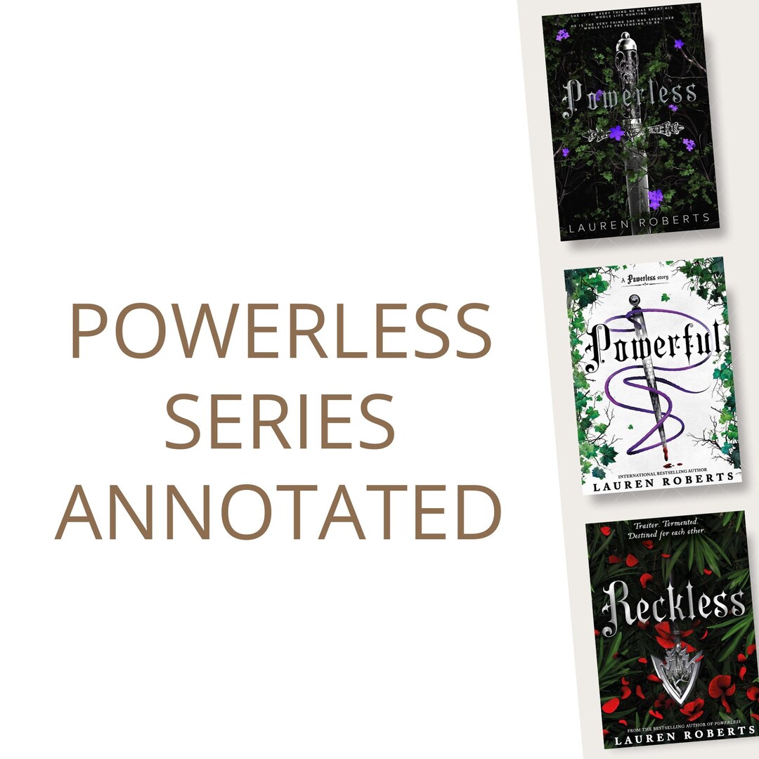 Powerless Series Annotated | Custom Annotated Books | Personalized ...