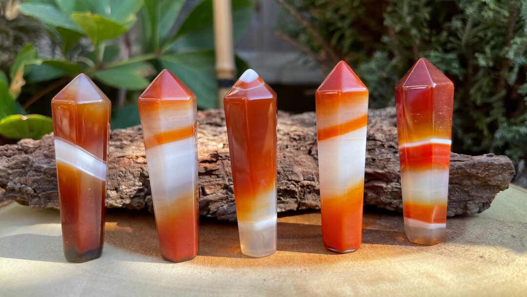 A Grade Red Agate Sardonyx Tower Natural Stone Point - Etsy UK