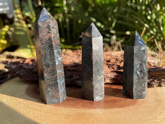 A Grade Astrophyllite Fireworks Stone Tower Point Obelisk | Etsy