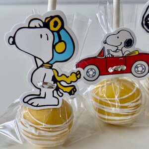 Snoopy Cake Pops: Themed Party Favors - One Dozen - Etsy