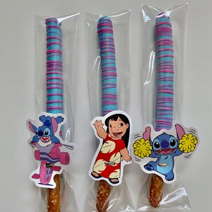 Lilo & Stitch Chocolate Pretzel Rods - Dozen (12) - Etsy