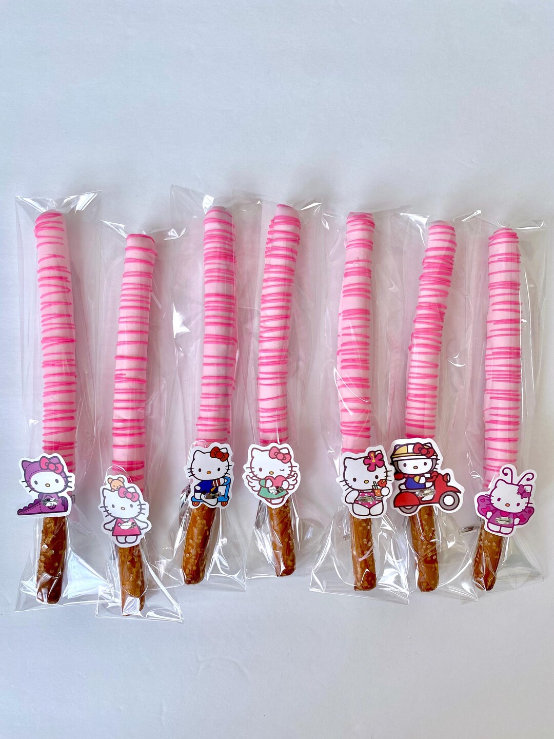 Hello Kitty Pretzel Rods - Dozen (12) - Etsy