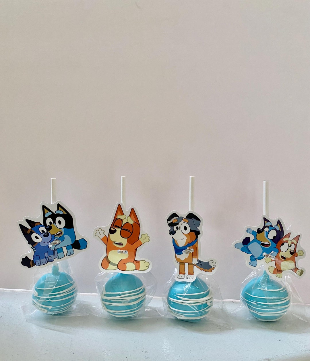 Bluey Cake Pops: Dozen - Etsy