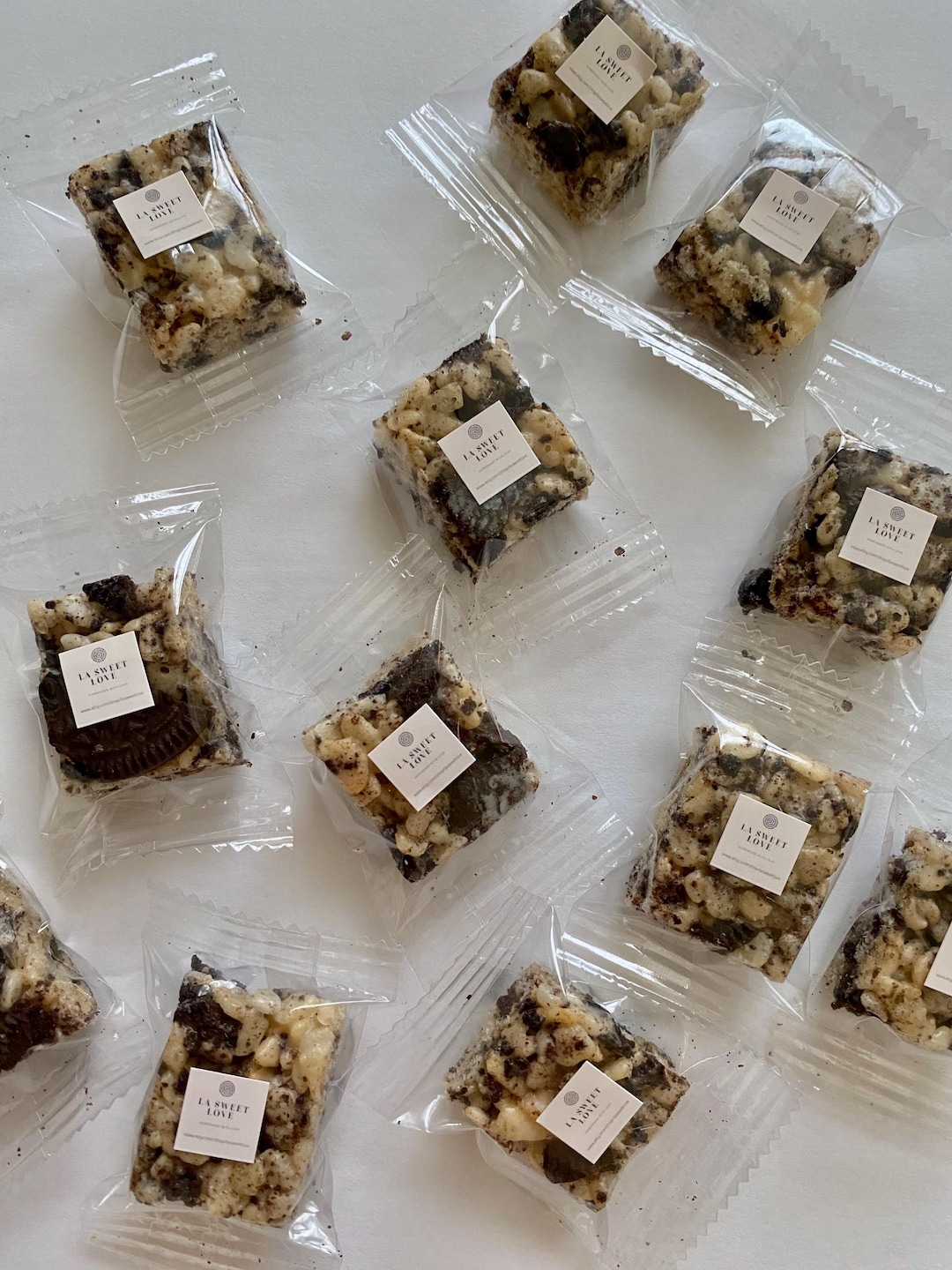 42 Bite Size Oreo Rice Krispie Treats - Fun Size - Mini Size - Birthday ...