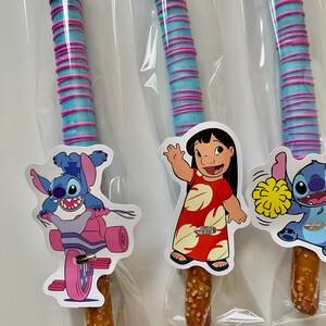 Lilo & Stitch Chocolate Pretzel Rods - Dozen (12) - Etsy