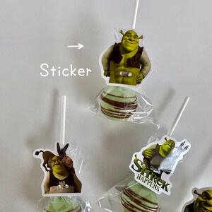 Shrek Cake Pops: Vanilla, Chocolate, Strawberry (dozen) - Etsy