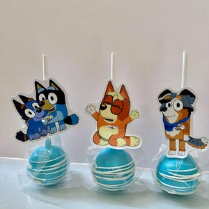 Bluey Cake Pops: Party Favors (dozen) - Etsy
