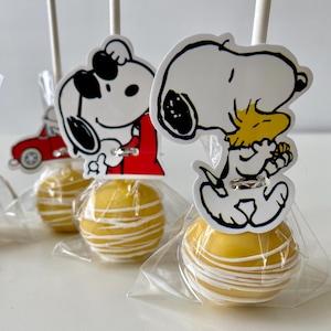 Snoopy Cake Pops: Themed Party Favors - One Dozen - Etsy