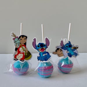 Lilo & Stitch Cake Pops: Birthday Party Favors - Dozen - Etsy