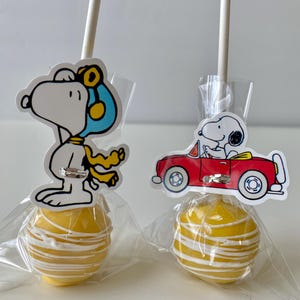 Snoopy Cake Pops: Themed Party Favors - One Dozen - Etsy