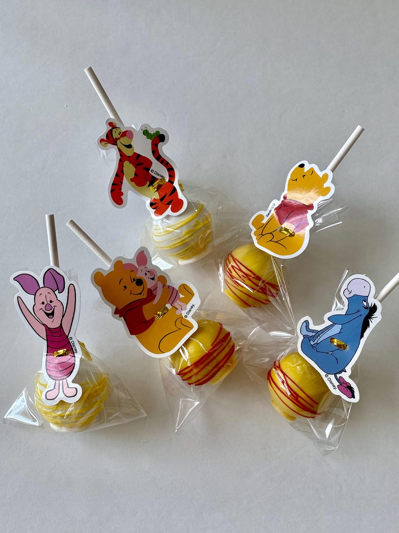 Winnie-the-pooh Cake Pops : Party Favors (dozen) - Etsy