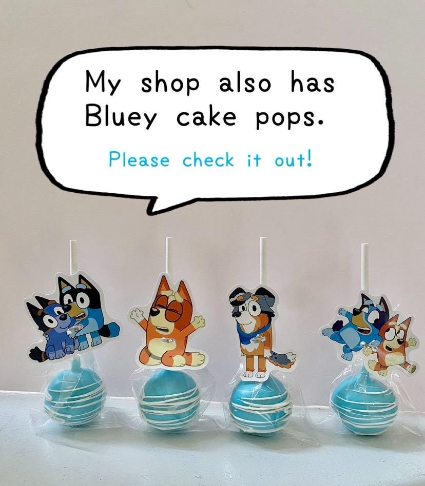 Bluey Chocolate Pretzel Rods - Dozen (12) - Etsy