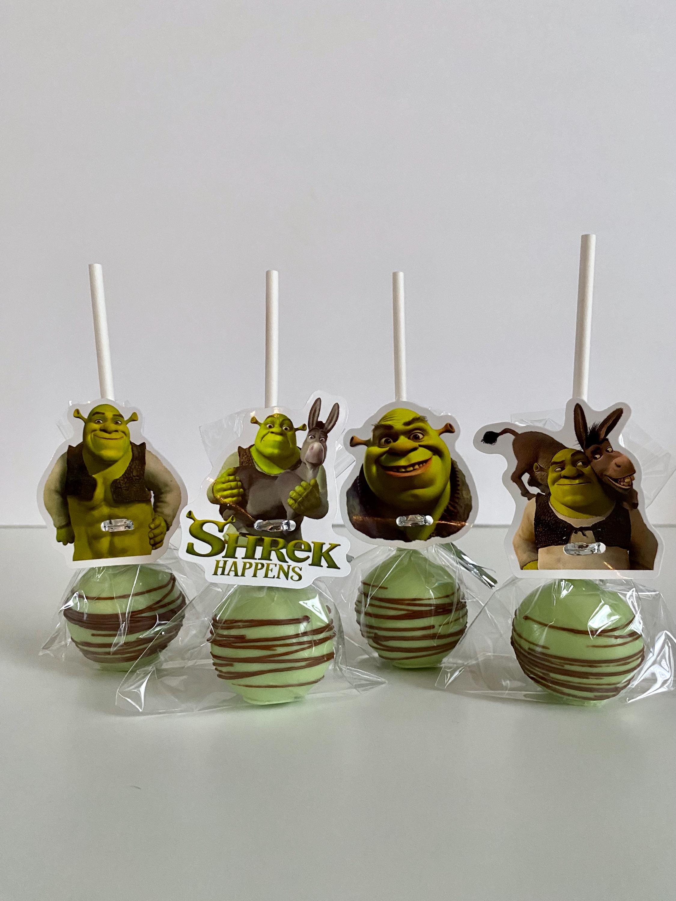 Shrek Cake Pops: Vanilla, Chocolate, Strawberry (dozen) - Etsy
