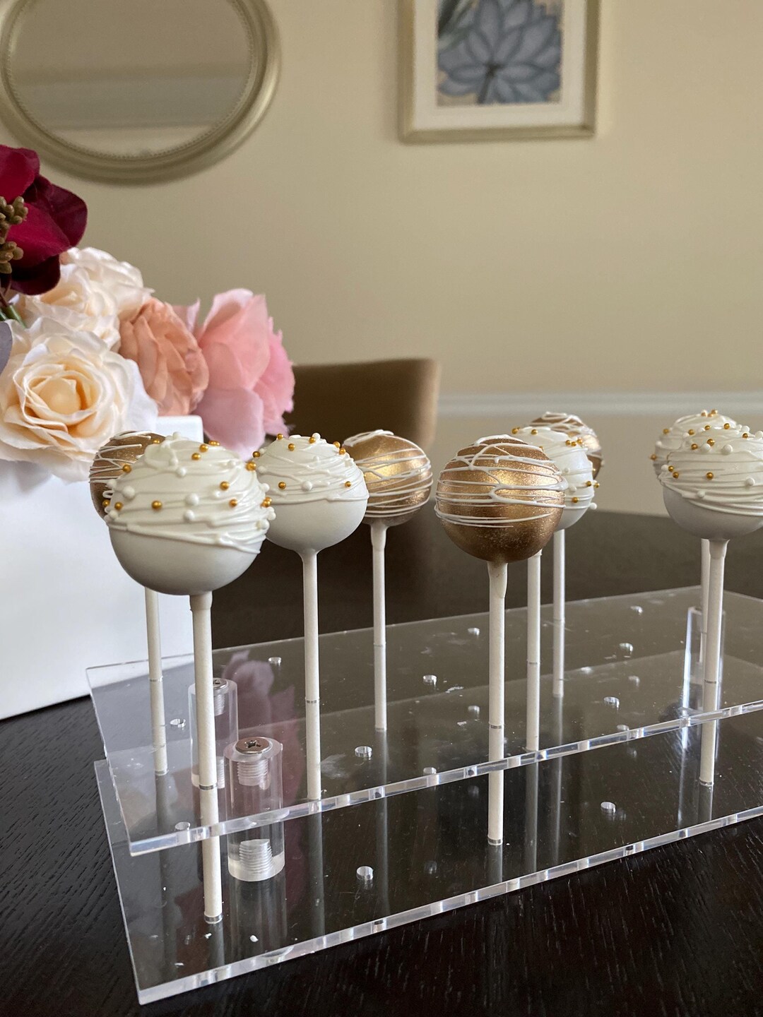 Gold Cake Pops (12 Cake Pops) - Birthday Party Favors - Party Favors ...