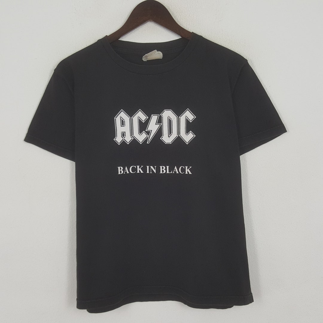 Vintage ACDC Back in Black Tshirt - Etsy