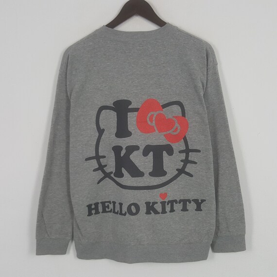 Vintage Hello Kitty Big Design Japanese Cartoon Sweat… - Gem