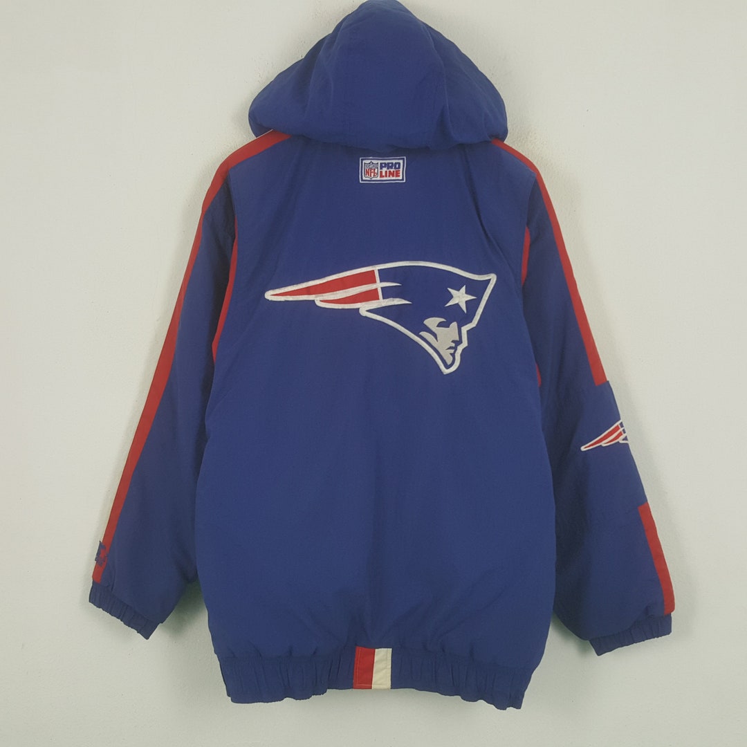 Vintage Patriots NFL Sport Zipper Puffer Jacket Hoodie - Etsy