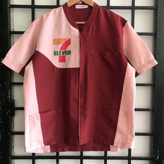 Vintage 90's 7 ELEVEN Uniform Zipper Jacket - Gem