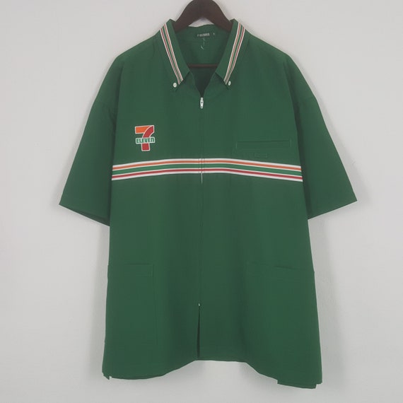 Vintage 7 Eleven Embroidery Logo Uniform Jacket - Gem