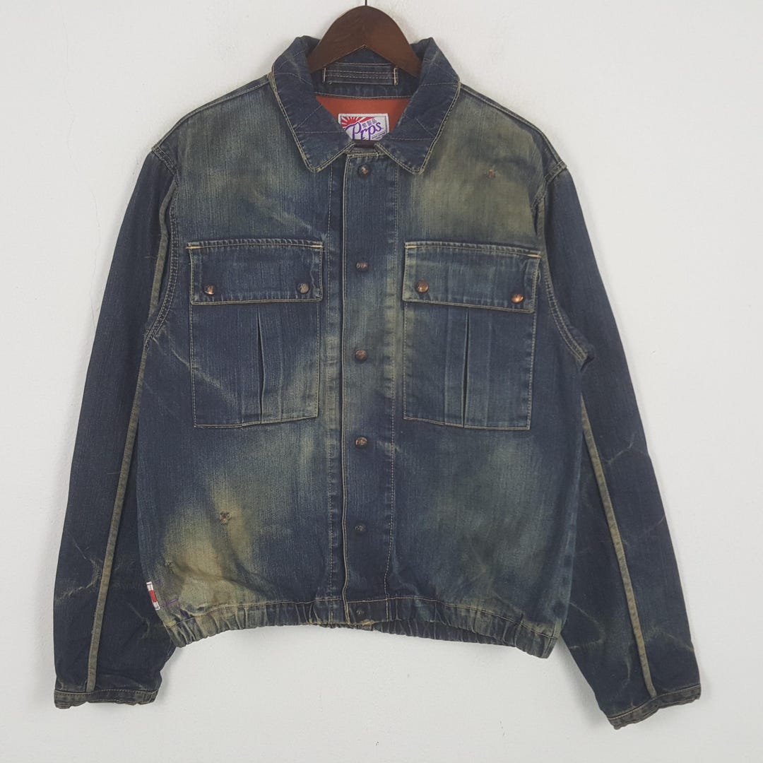 Vintage Prps Punk Denim Bikers Jacket - Etsy