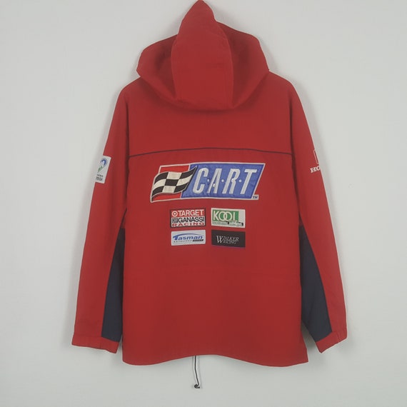 Vintage Honda Sport CART Zipper Racing Jacket With Ho… - Gem