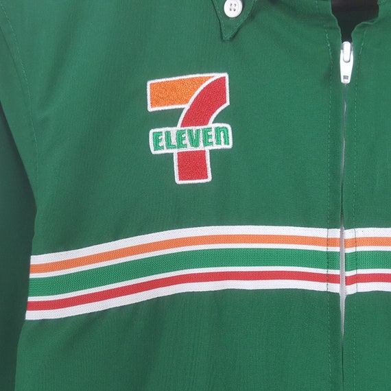 Vintage 7 Eleven Embroidery Logo Zipper Jacket - Gem
