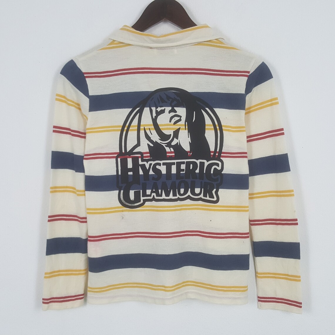 Vintage Hysteric Glamour Custom Art Logo Striped Long Sleeve Tshirt - Etsy