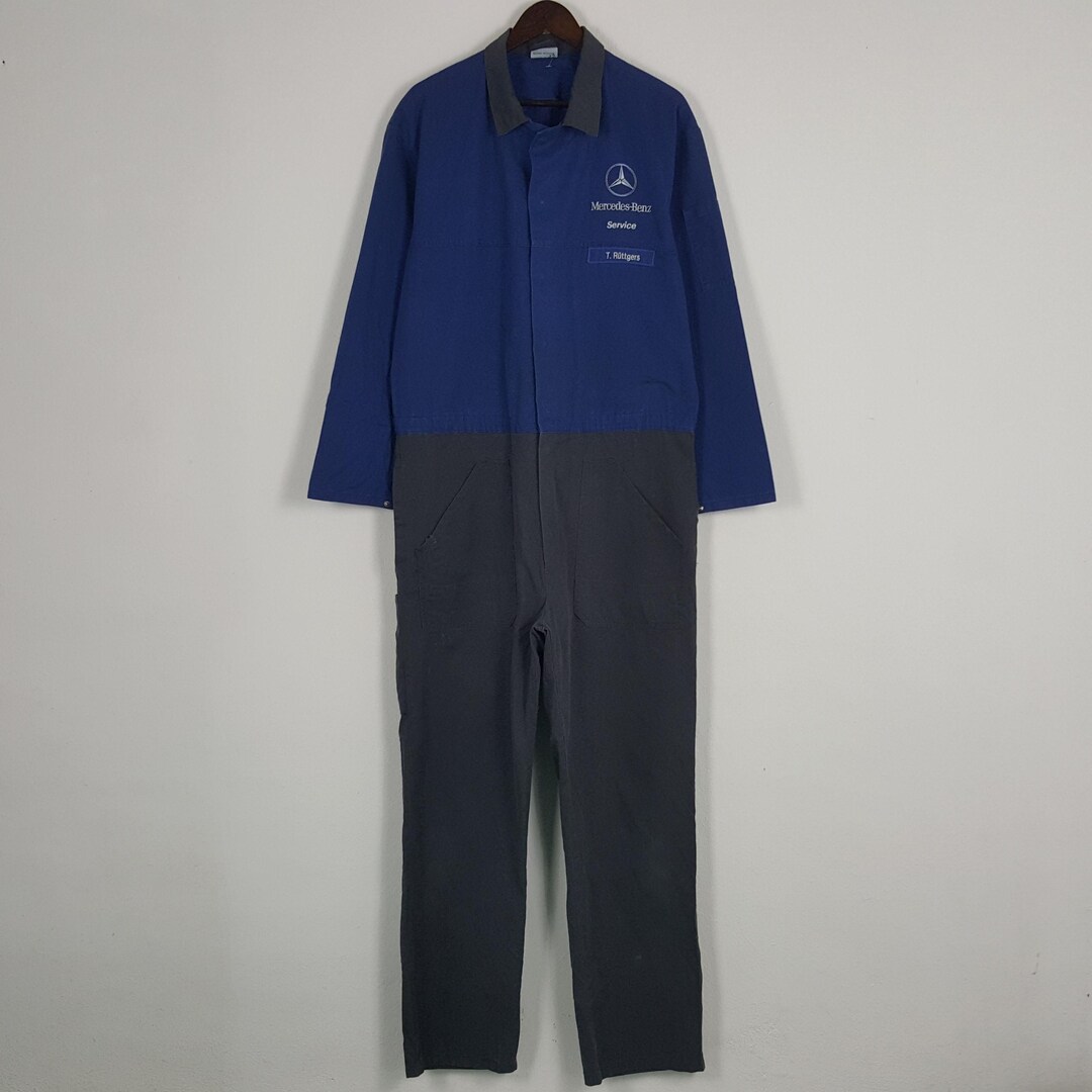 Vintage Mercedes-benz Racing Sport Jumpsuit Coverall Jacket - Etsy