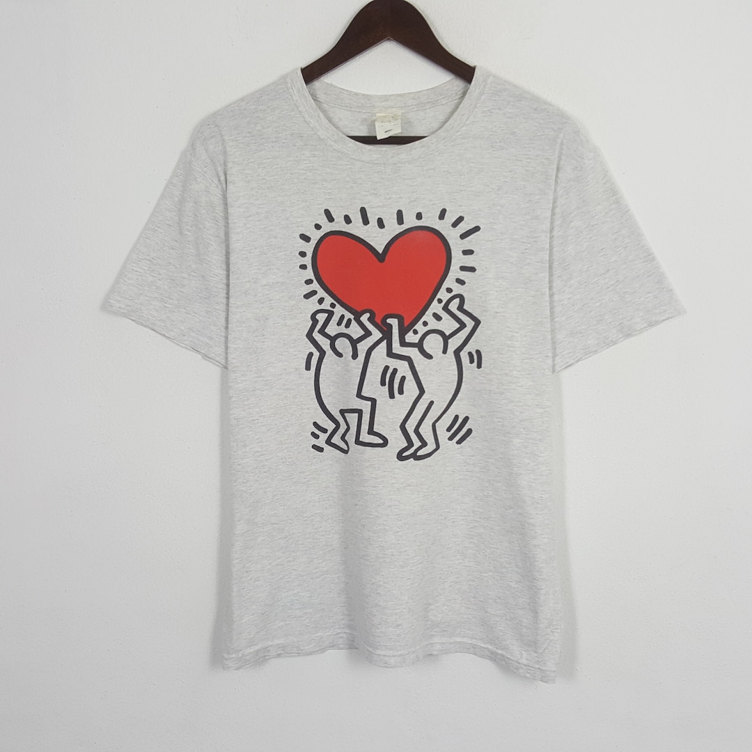 Vintage Keith Haring Tshirt - Etsy