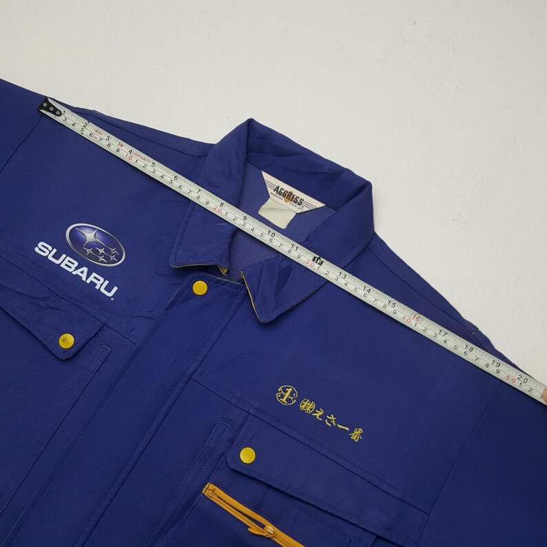 Vintage Subaru Racing Custom Art Logo Worker Jacket - Etsy