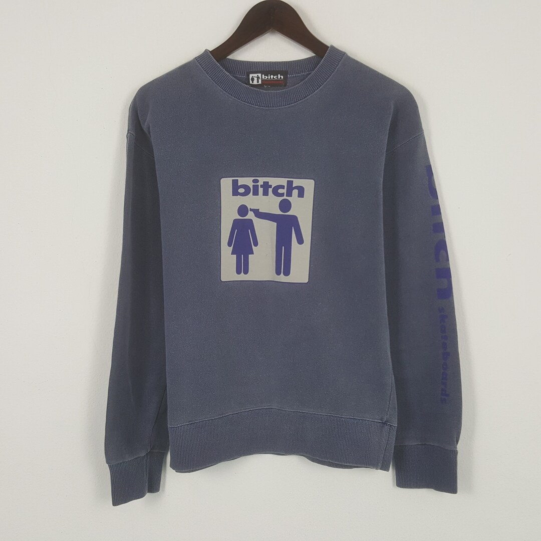 Vintage Bitch Skateboard Sweatshirt - Etsy