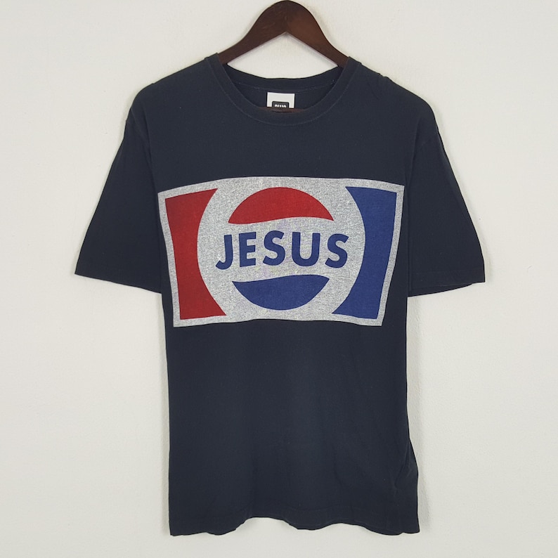 Vintage SWG Jesus Pepsi Design Tshirt - Etsy