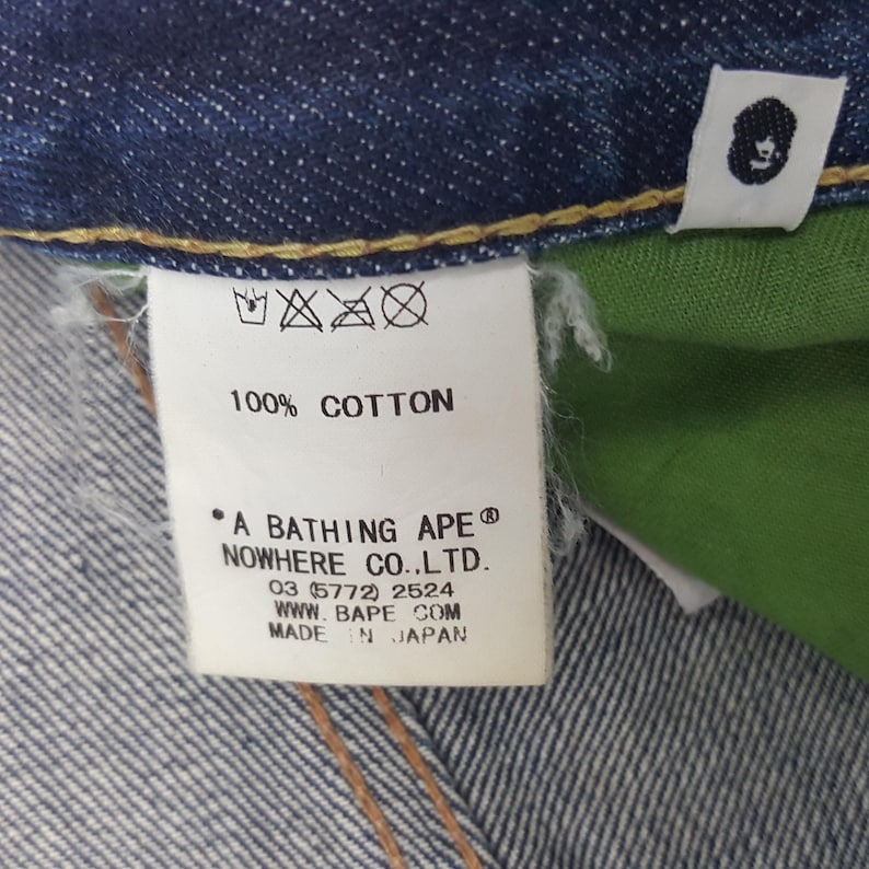 Vintage A Bathing Ape Japanese Denim Jeans - Etsy