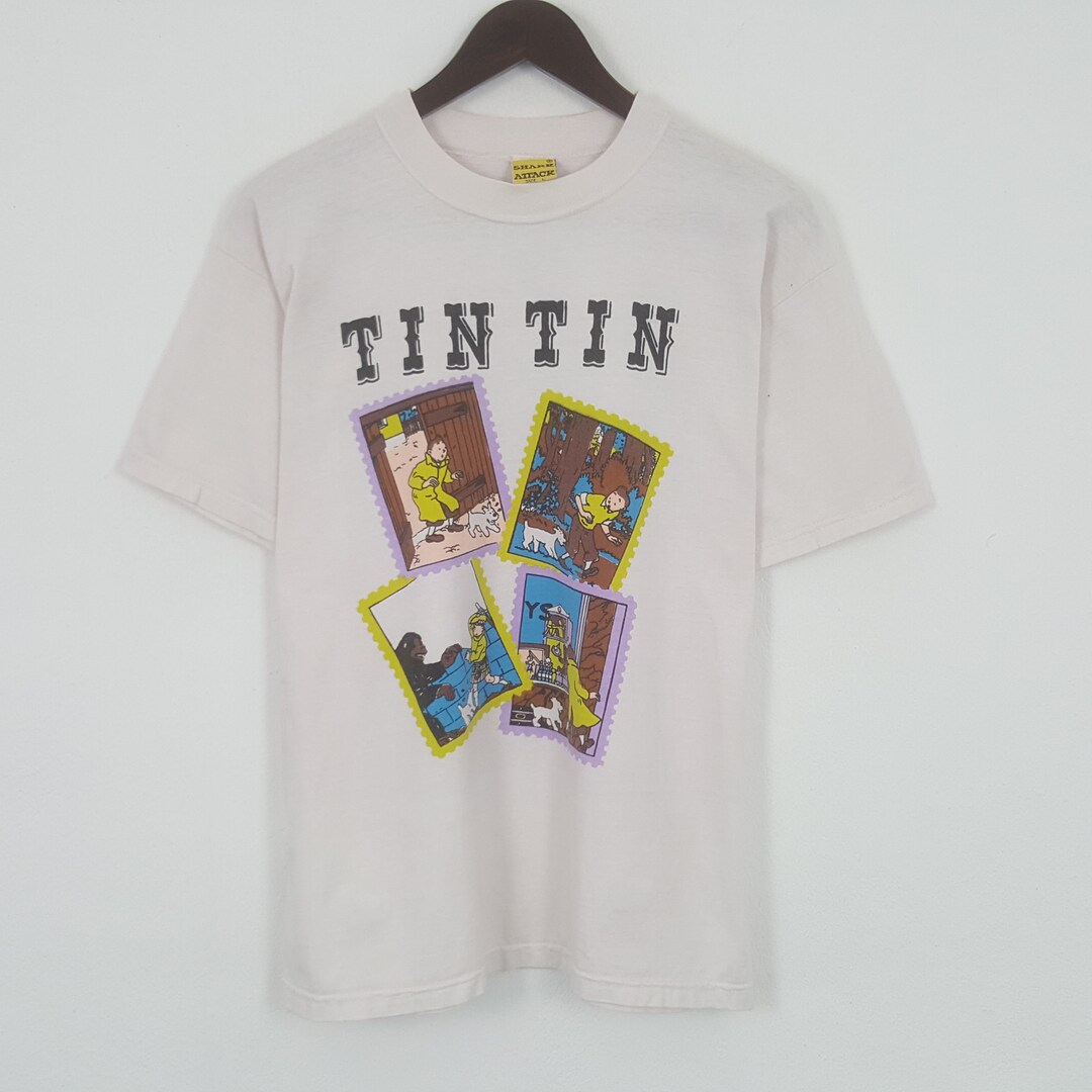Vintage Tintin Tshirt - Etsy