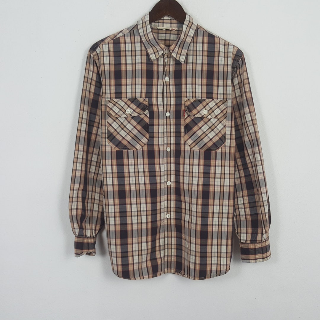 Vintage Levi's Red Tag Button up Shirt - Etsy