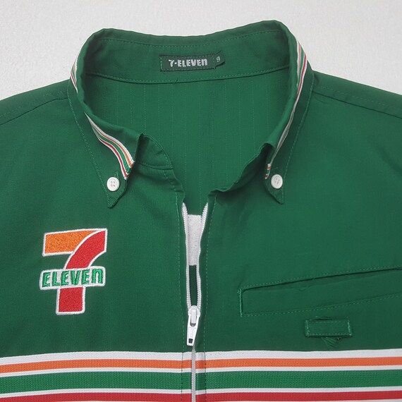 Vintage 7 Eleven Embroidery Logo Zipper Jacket - Gem