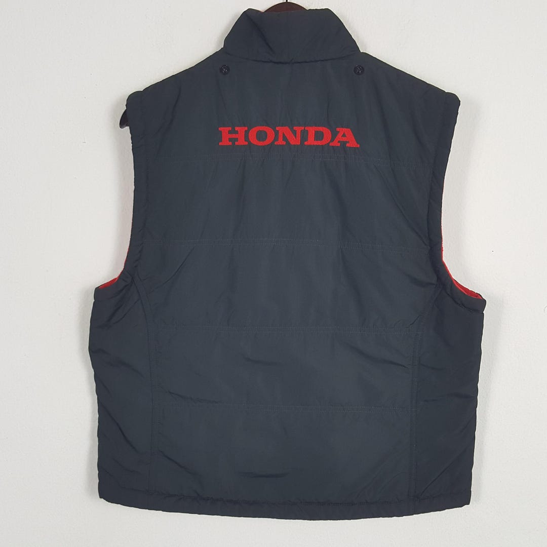 Vintage Honda Racing Zipper Vest Jacket - Etsy