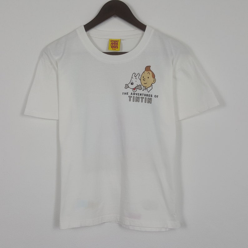 Vintage TINTIN the Adventures of Tintin Tshirt - Etsy